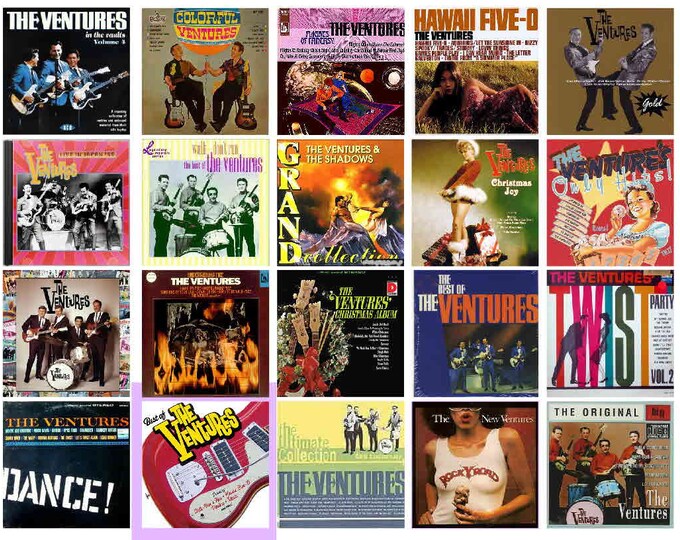 THE VENTURES ALBUM Covers Magnets 20 Glossy Set 2 of 2 - Etsy