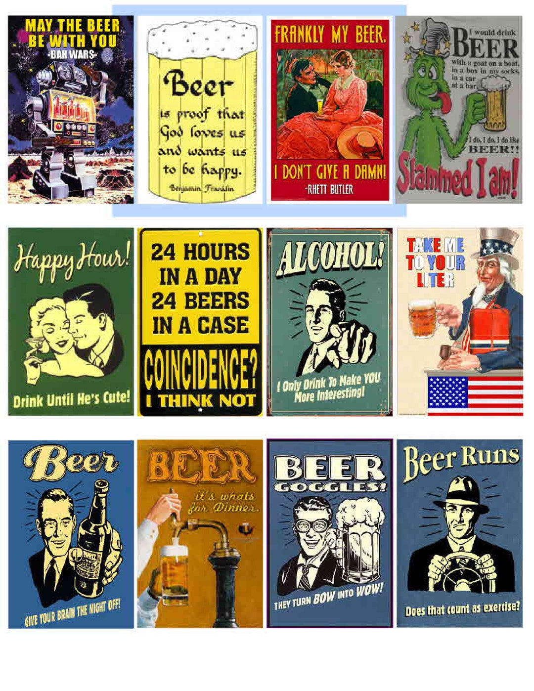 Beer Humor #2 PHOTO FRIDGE MAGNETS - Glossy - Etsy