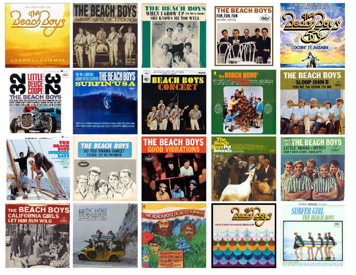 BEACH BOYS ALBUM Covers 20 - Glossy - Etsy