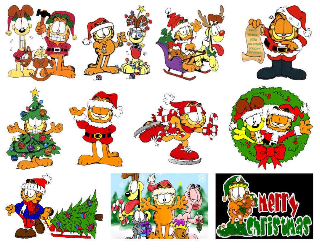 GARFIELD CHRISTMAS Magnets - Etsy