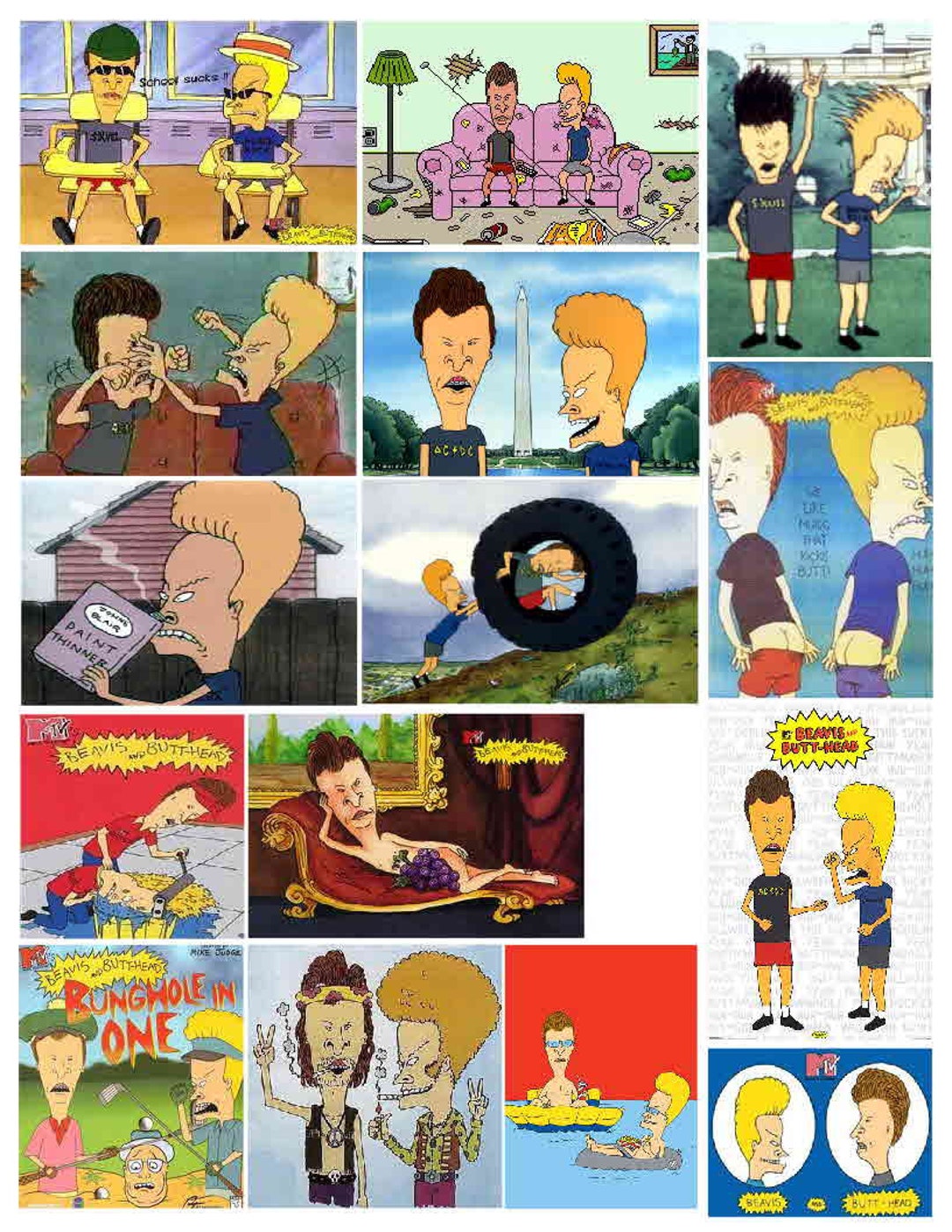 BEAVIS & BUTTHEAD 15 Glossy Magnets - Etsy