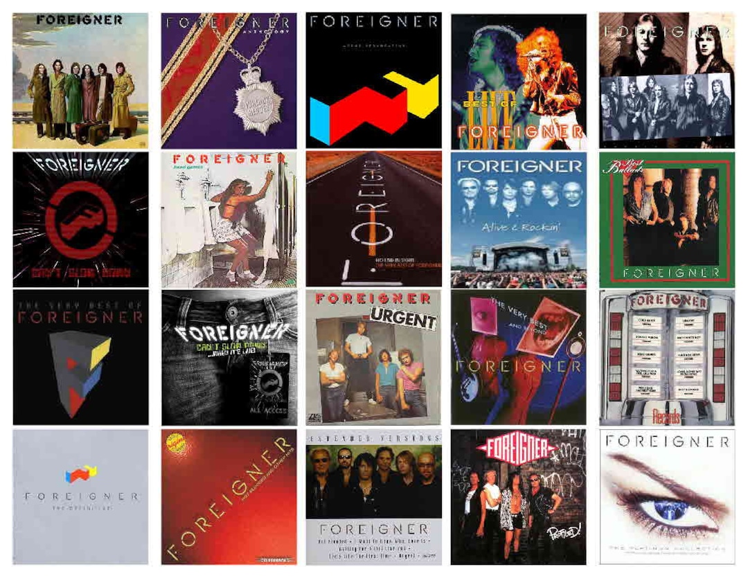 FOREIGNER ALBUMS Covers 20 - Glossy - Etsy