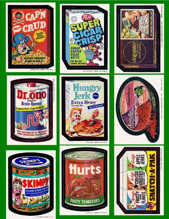 WACKY PACKAGES MAGNETS large size set 3 9 Glossy | Etsy