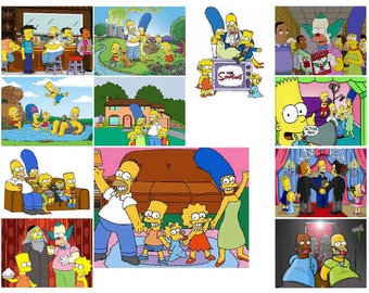 The Simpsons Fridge Magnets - Etsy