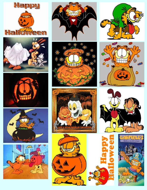 GARFIELD HALLOWEEN Magnets | Etsy