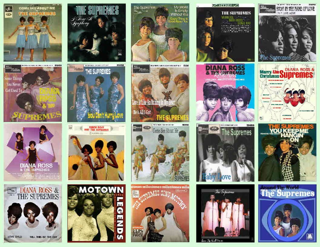 THE SUPREMES Album Covers Magnets 20 - Glossy - Etsy