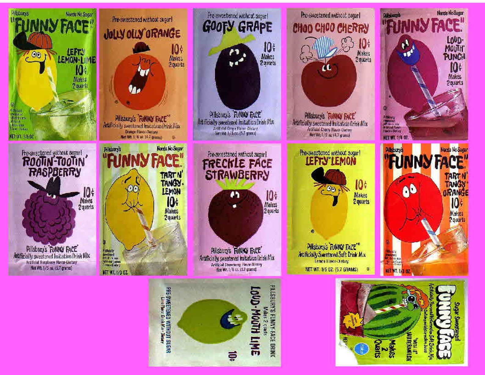 FUNNY FACE 12 Magnets, - Glossy - Etsy