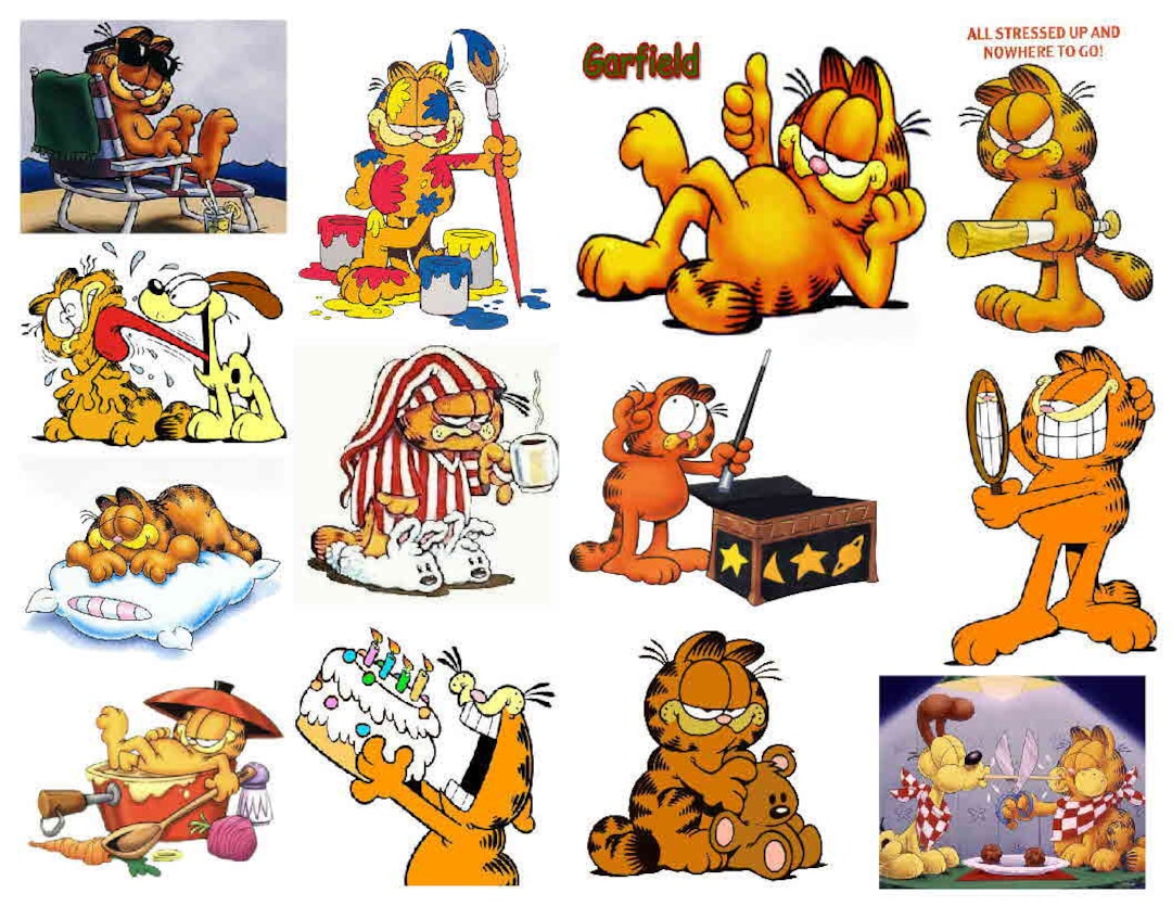 GARFIELD 13 Magnets - Etsy