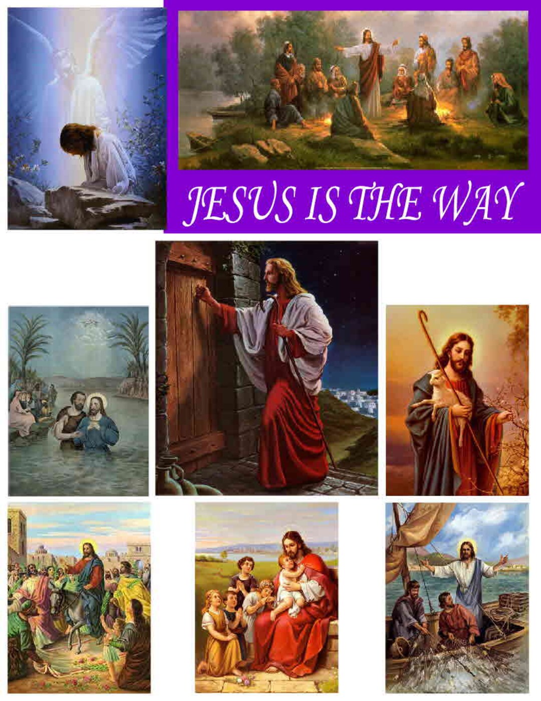 JESUS Set 1 of 3, 8 MAGNETS - Glossy - Etsy
