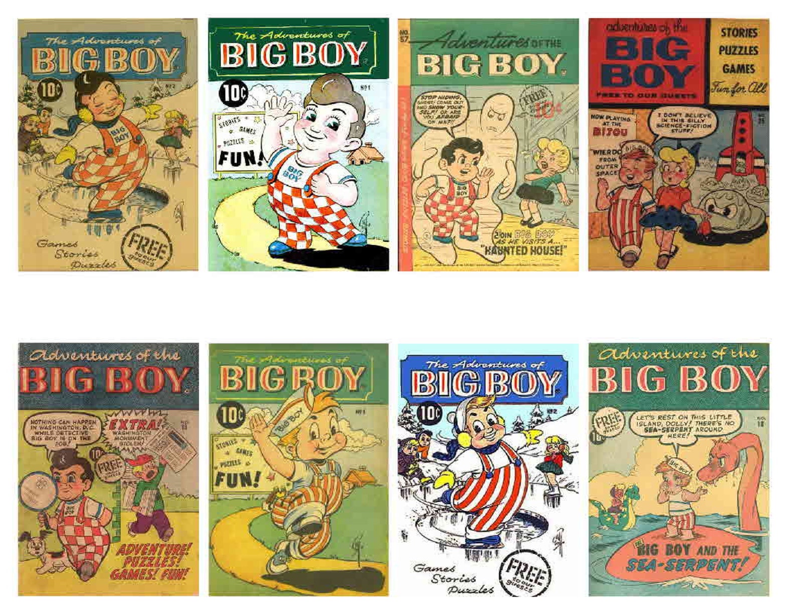 BIG BOY Comics Magnets, 8 Glossy - Etsy
