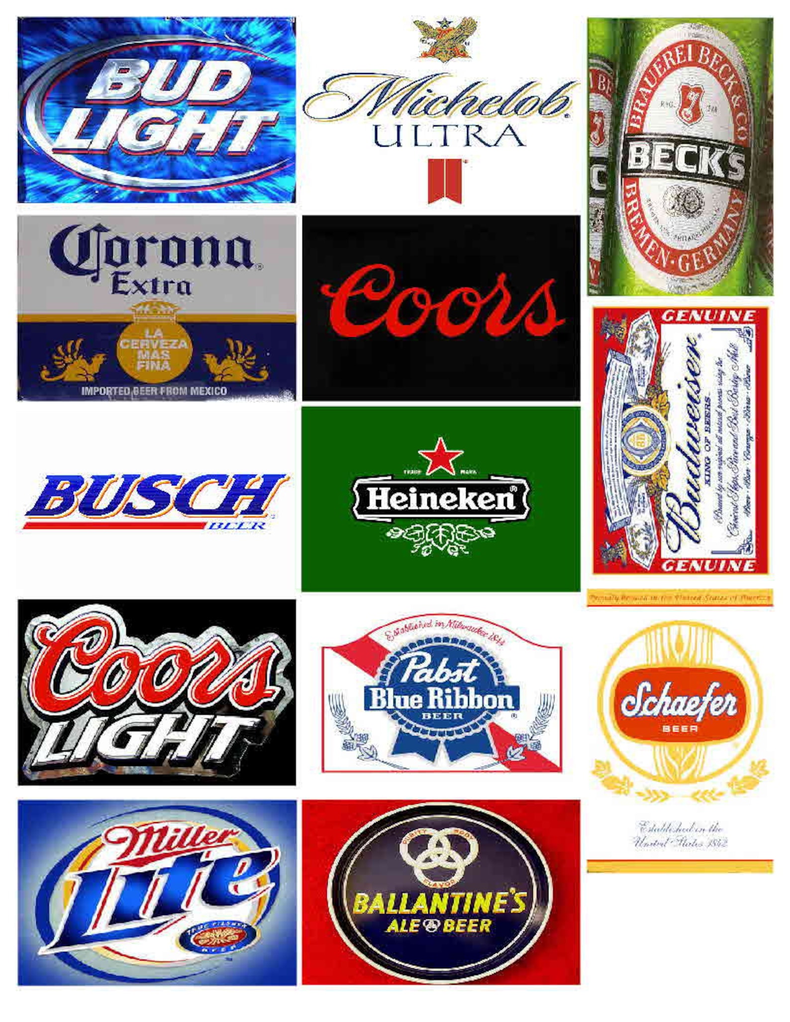 BRAND NAME BEER Magnets, 13 Photo Fridge Magnets- Glossy - Etsy