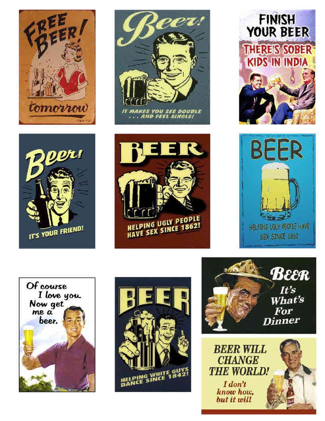 Beer Humor #1 PHOTO FRIDGE MAGNETS - Glossy - Etsy