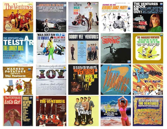 THE VENTURES ALBUM Covers Magnets 20 Glossy Set 1 of 2 | Etsy