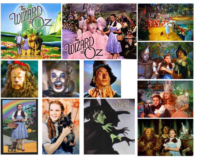 Wizard of Oz in Color, 12 PHOTO FRIDGE MAGNETS - Glossy - Etsy