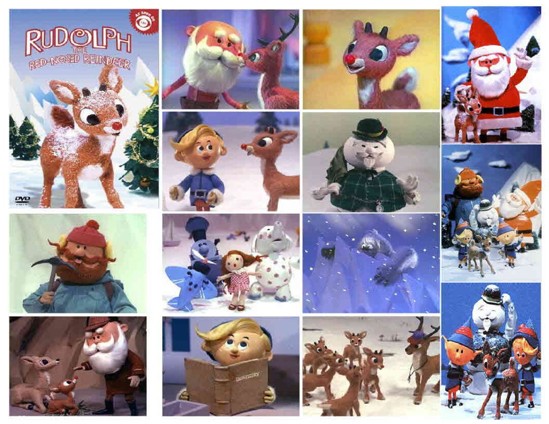 14 Rudolph the Red Nosed Reindeer CHRISTMAS Magnets - Etsy