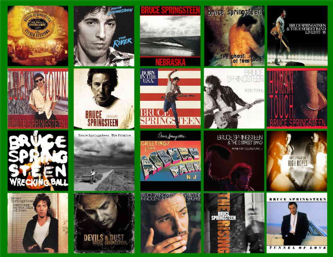 BRUCE SPRINGSTEIN ALBUM Covers 20 - Glossy - Etsy