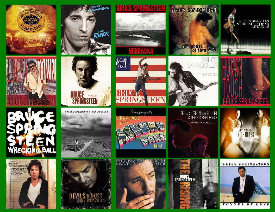 BRUCE SPRINGSTEIN ALBUM Covers 20 Glossy | Etsy