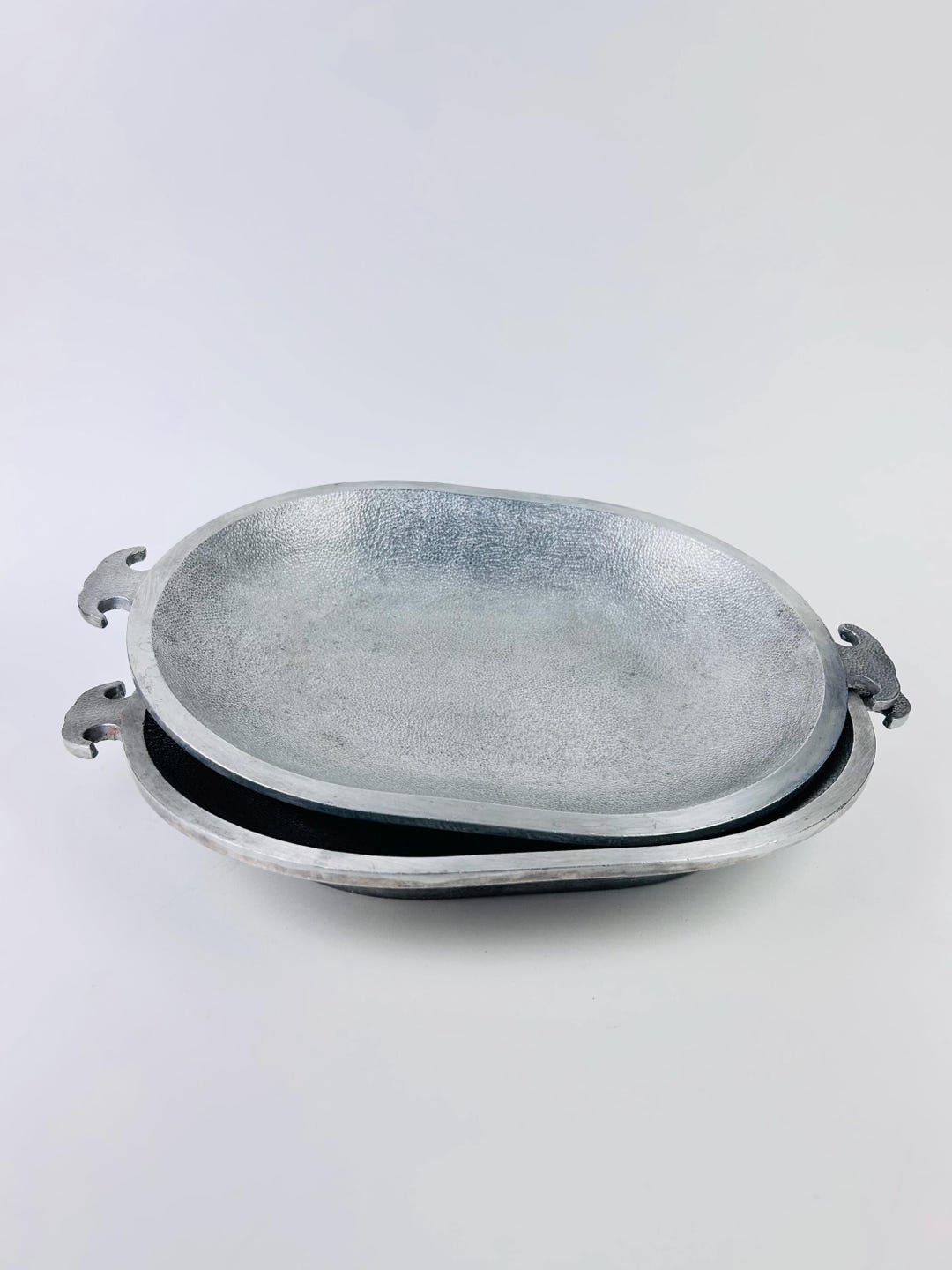 Vintage Guardian Service Aluminum Cookware Covered Oval Serving Platter ...