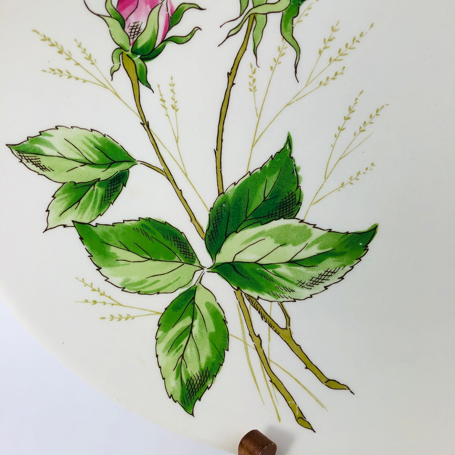 Vintage Tea Rose China by Edwin Knowles Large Oval Serving - Etsy