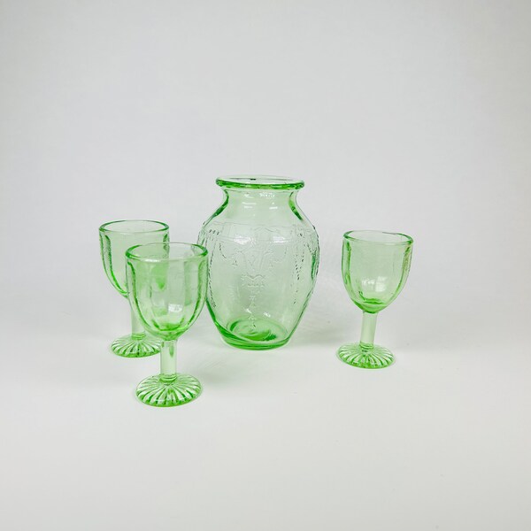 Green Glassware - Etsy