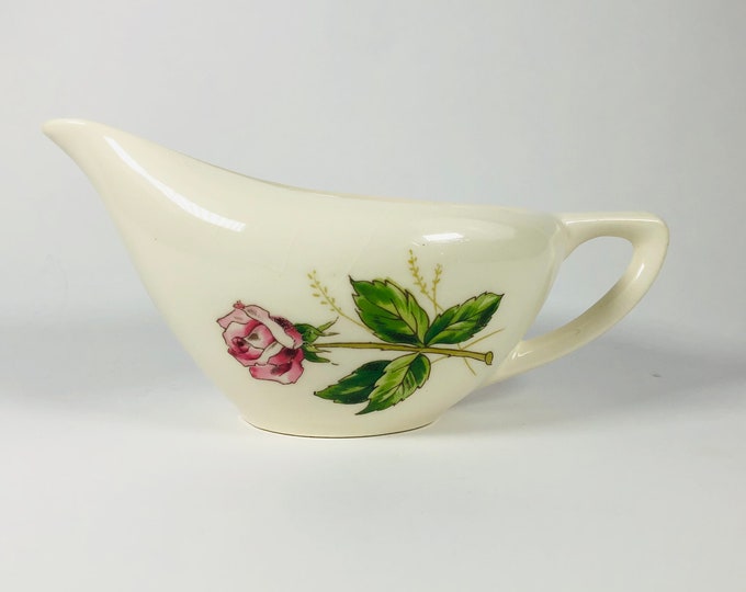 Vintage Tea Rose China by Edwin Knowles Gravy Boat Vintage Dinnerware ...