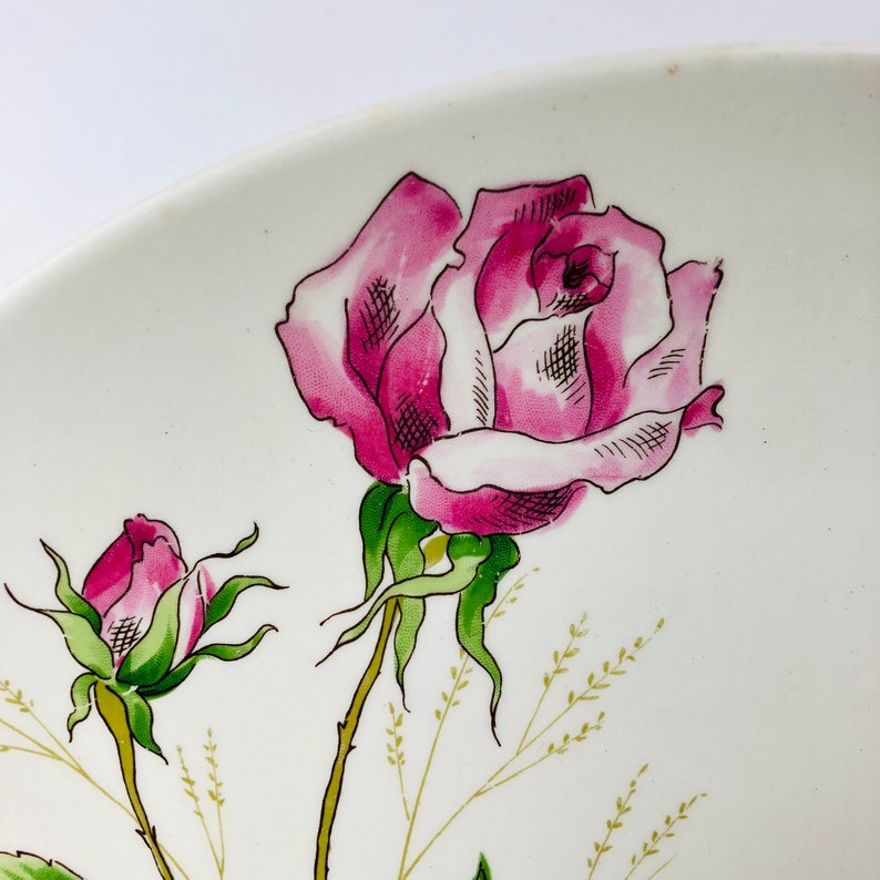 Vintage Tea Rose China by Edwin Knowles Large Oval Serving - Etsy