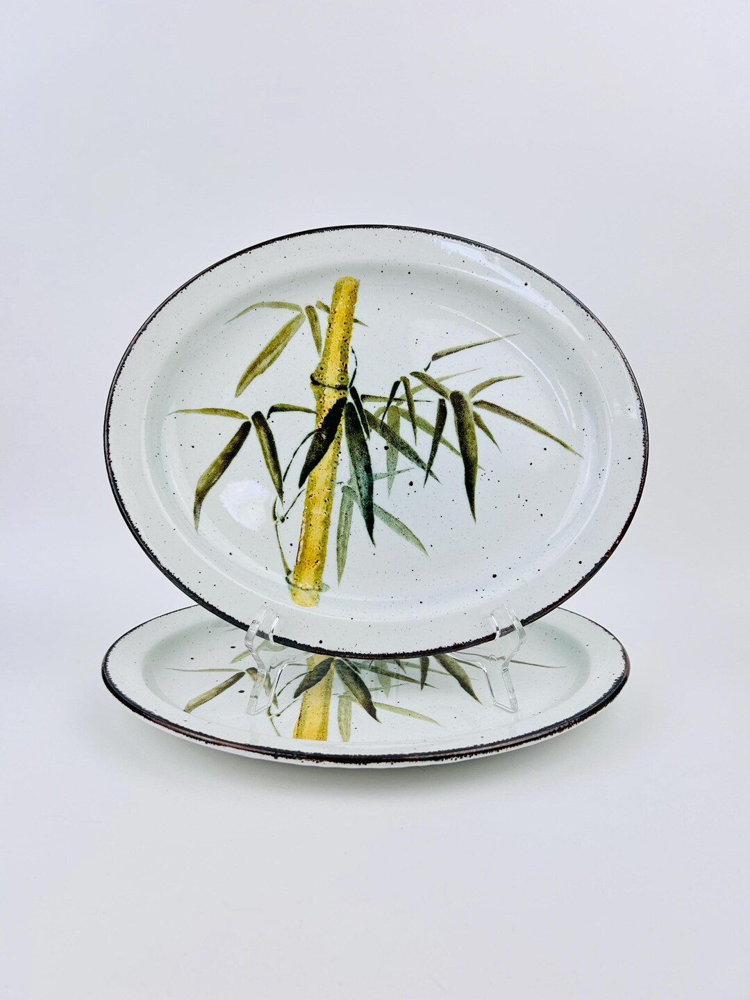 Midwinter Bamboo Rangoon Platter: Stonehenge Stoneware Serving Plate ...