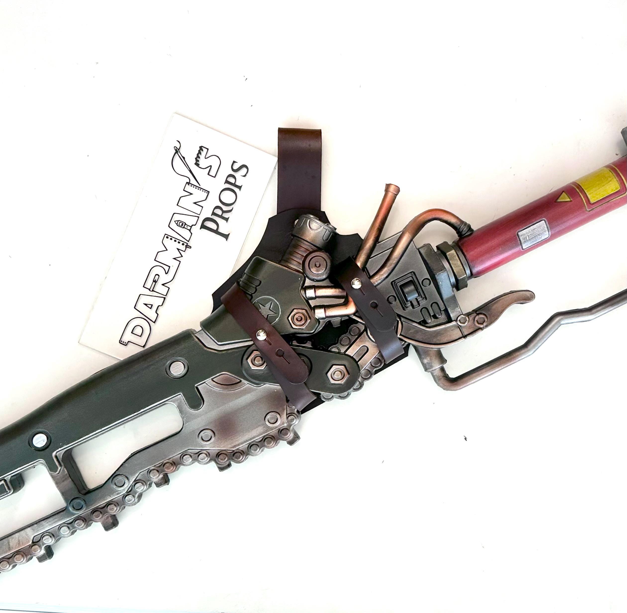 Fallout Ripper Melee Chain Sword Leather Holder - Etsy