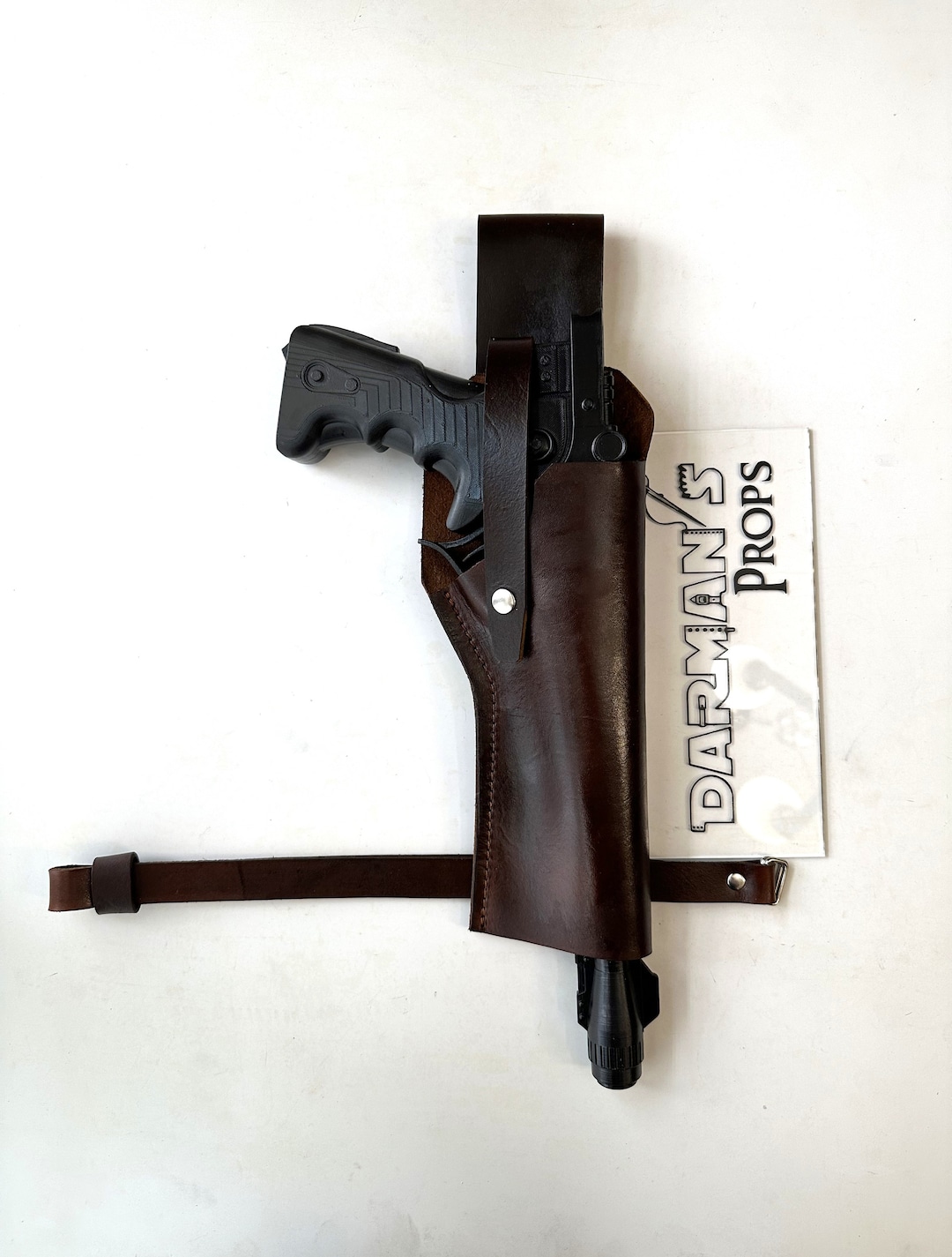 Mandalorian Imperial Commando Heavy Blaster Pistol Single Drop Holster ...