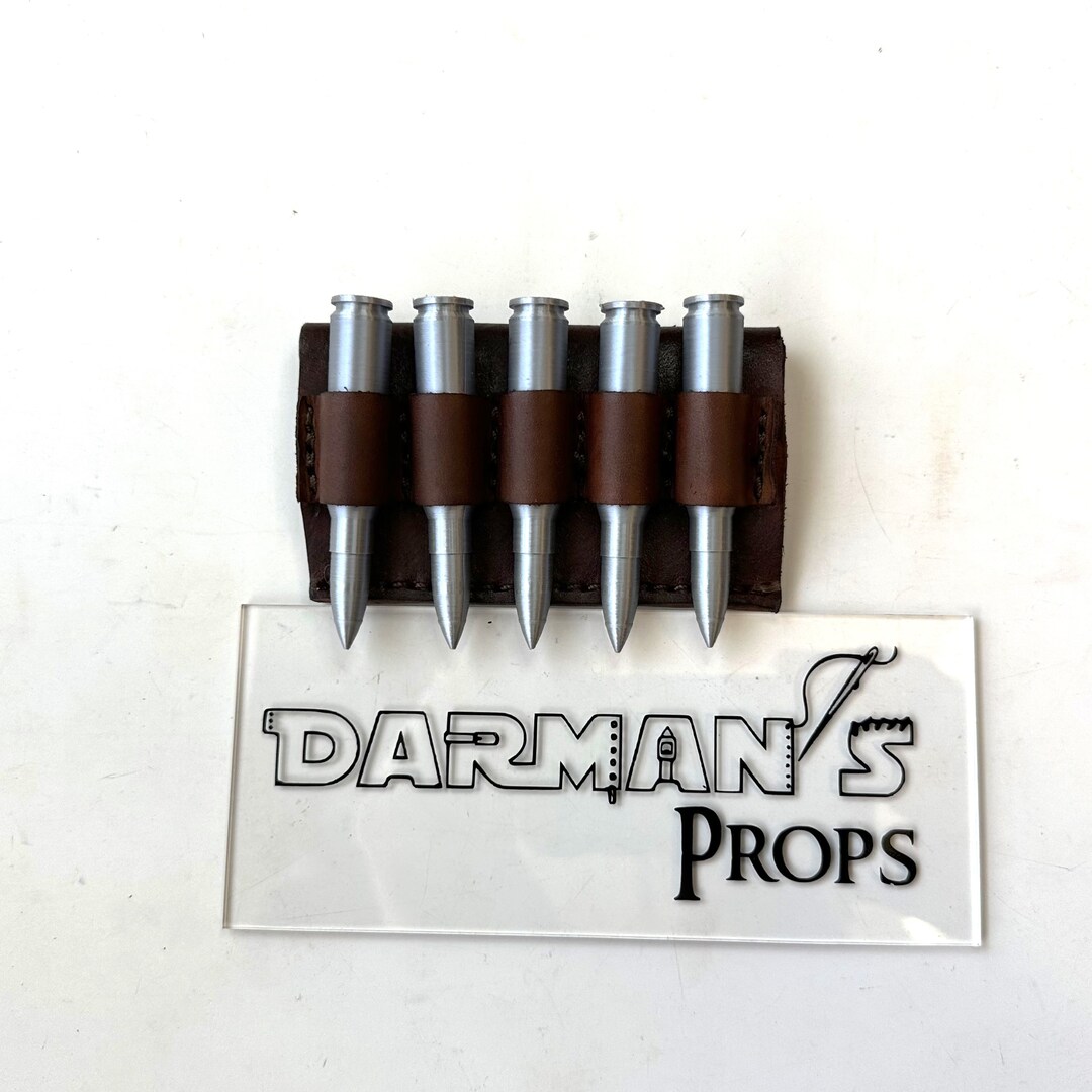Fallout - 5 .308 Ammo and Leather Holder - Etsy