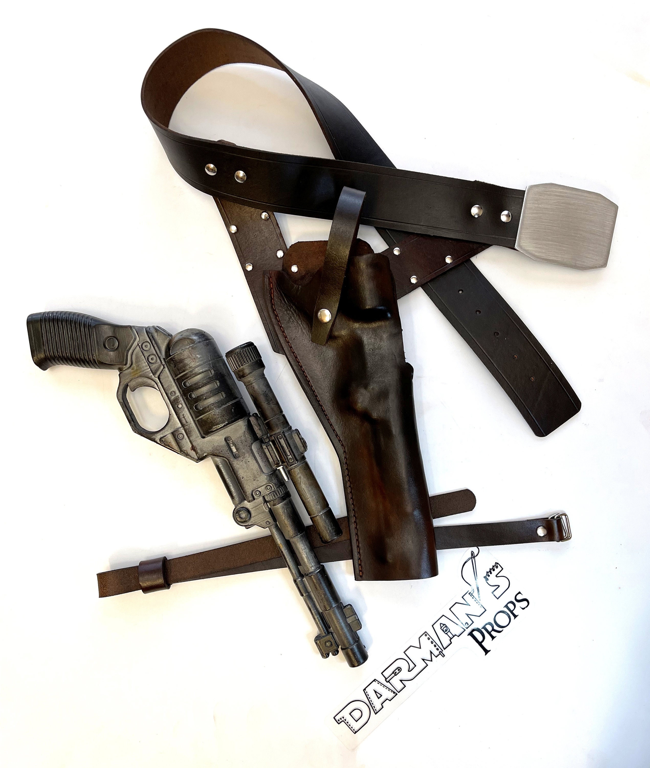 DE-10 Mandalorian Smuggler Belt & Holster Rig - Etsy