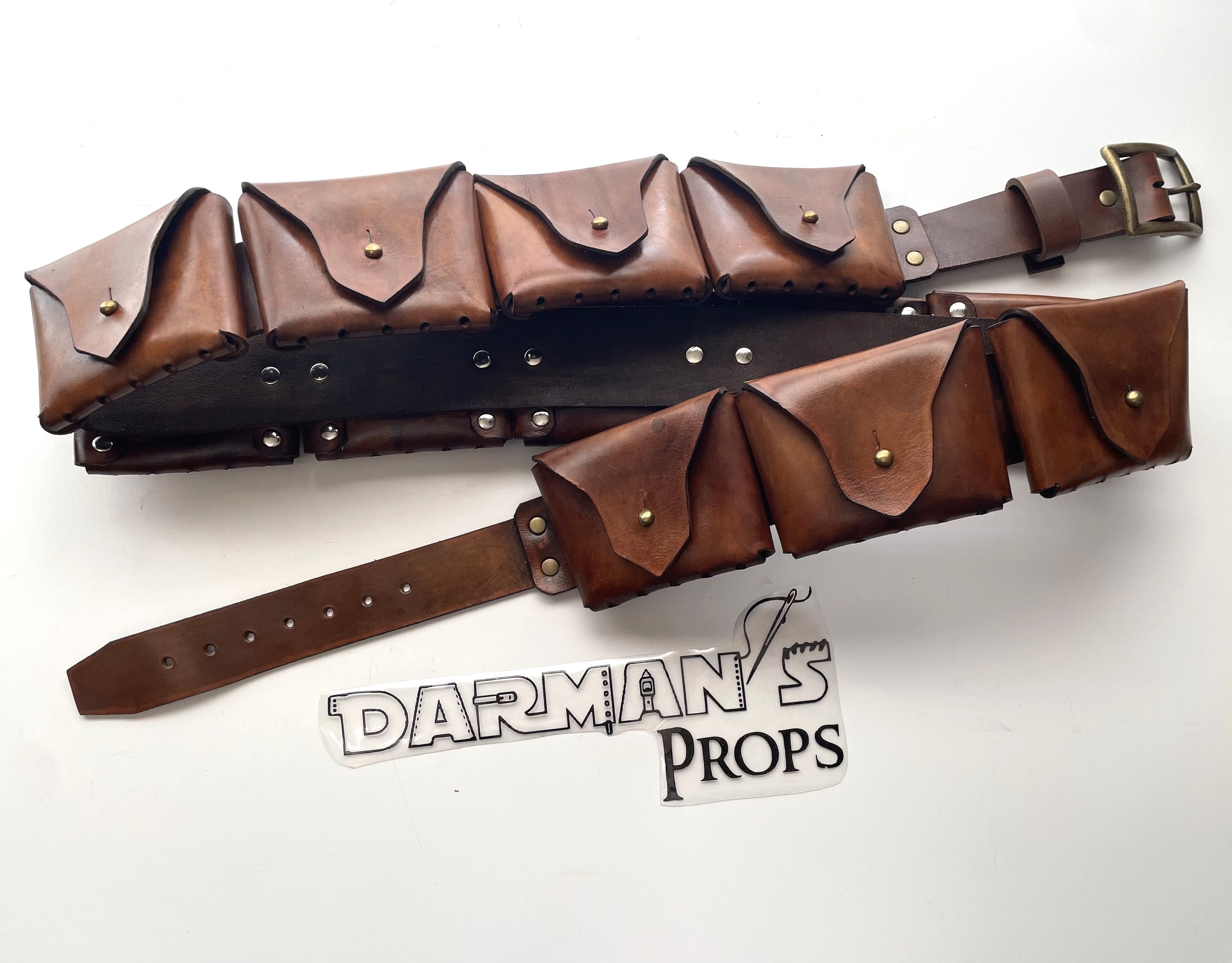 Steampunk Star Tusken Raider Belt Pouch Leather Cavalry Bandolier ...