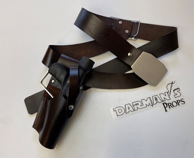 Biker Scout Pistol Belt Rig W/ Holster Baron Fel Style - Etsy