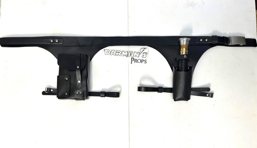 Mandalorian Hunter Galactic Belt Rig With Finn Inspired Pouch and Light ...