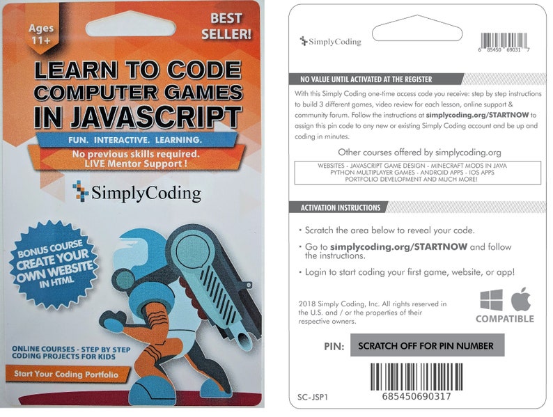 Coding for Kids, Javascript Kids Course, Javascript Intro, Learn Javascript, Learn to Code ...