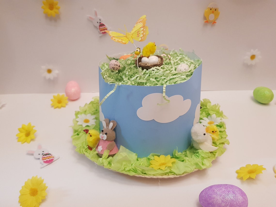 Handmade Decorated Peter Rabbit Easter Chick Bonnet Hat - Etsy