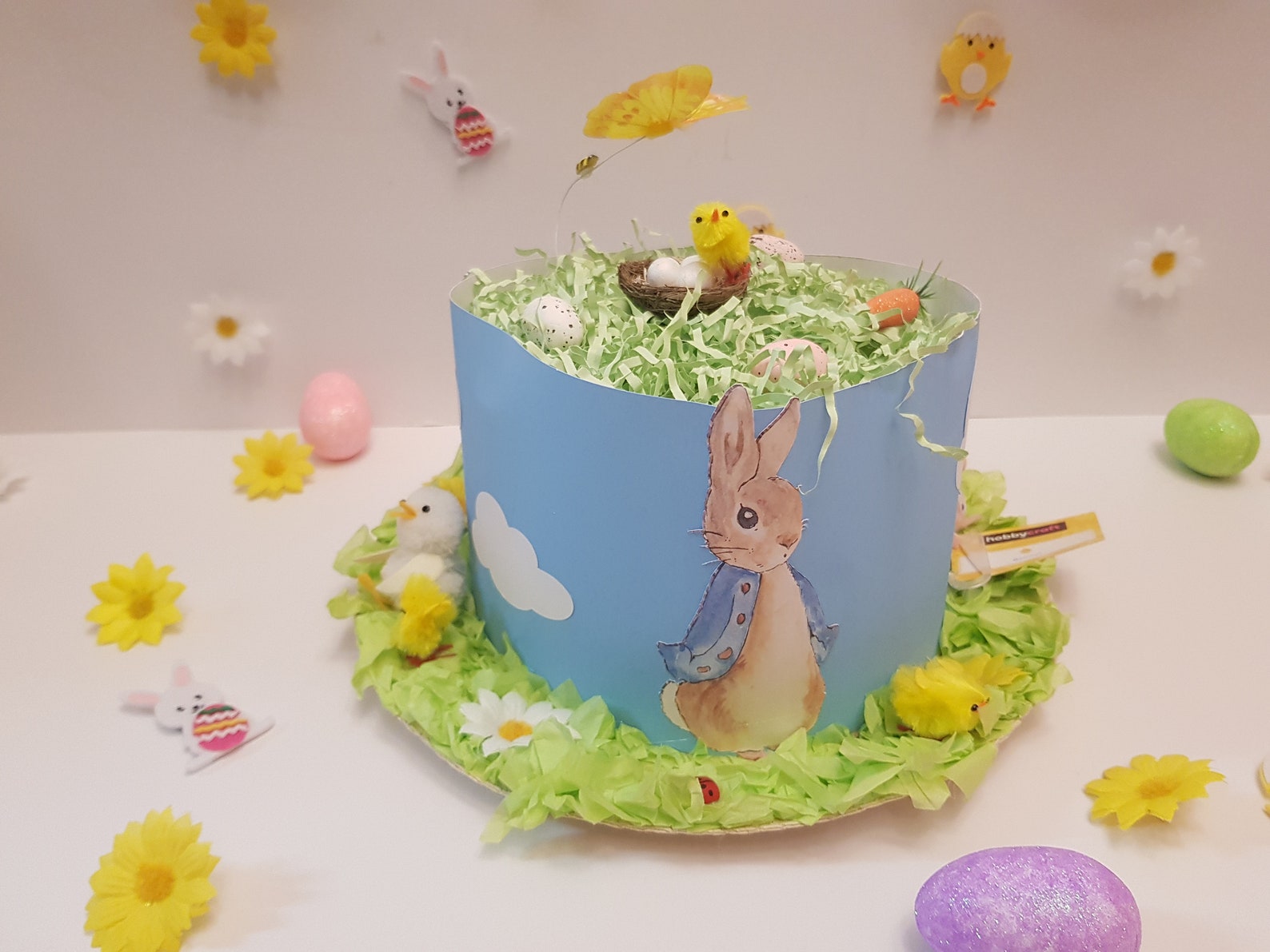 Handmade Decorated Peter Rabbit Easter Chick Bonnet Hat - Etsy