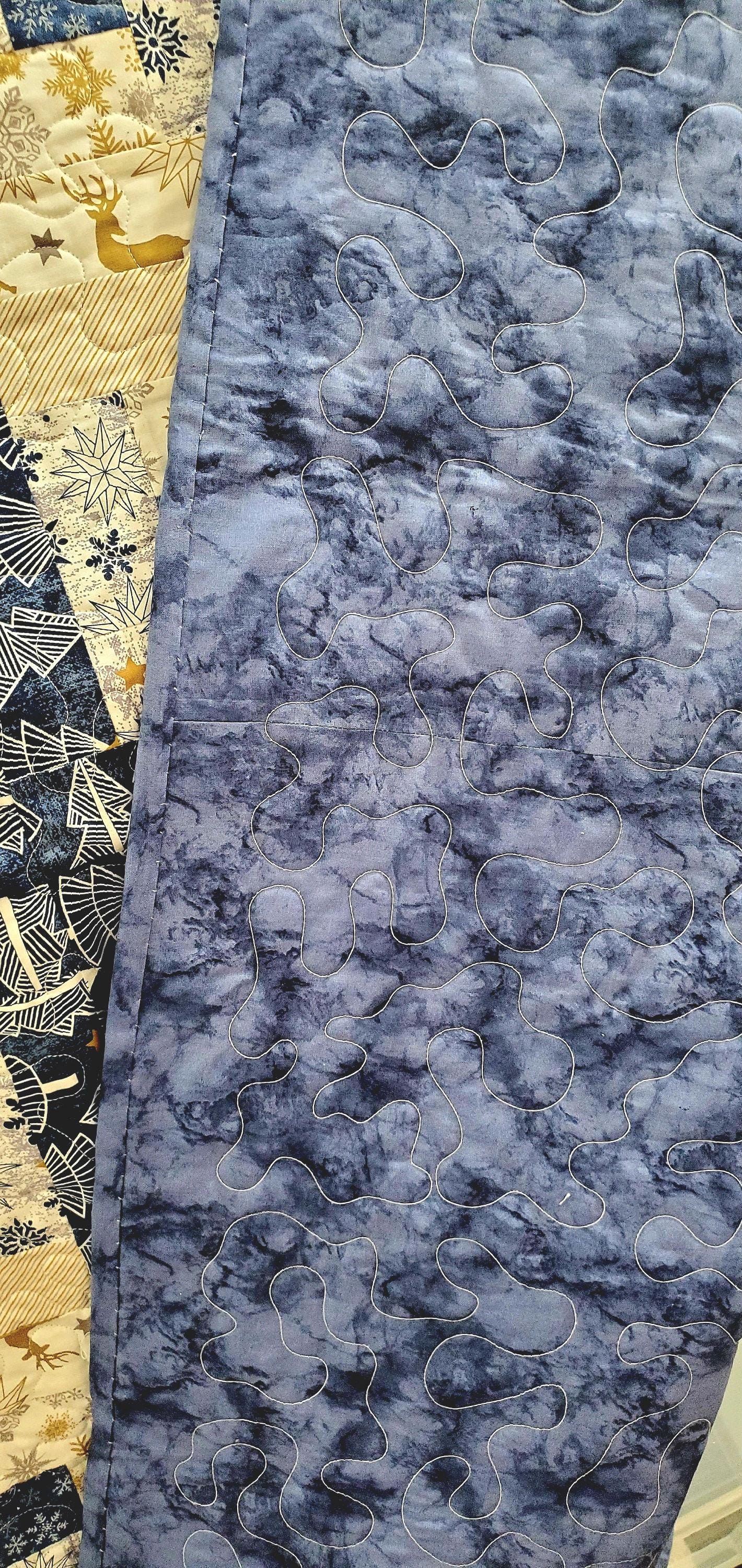 Blue Log Cabin Quilt - Etsy