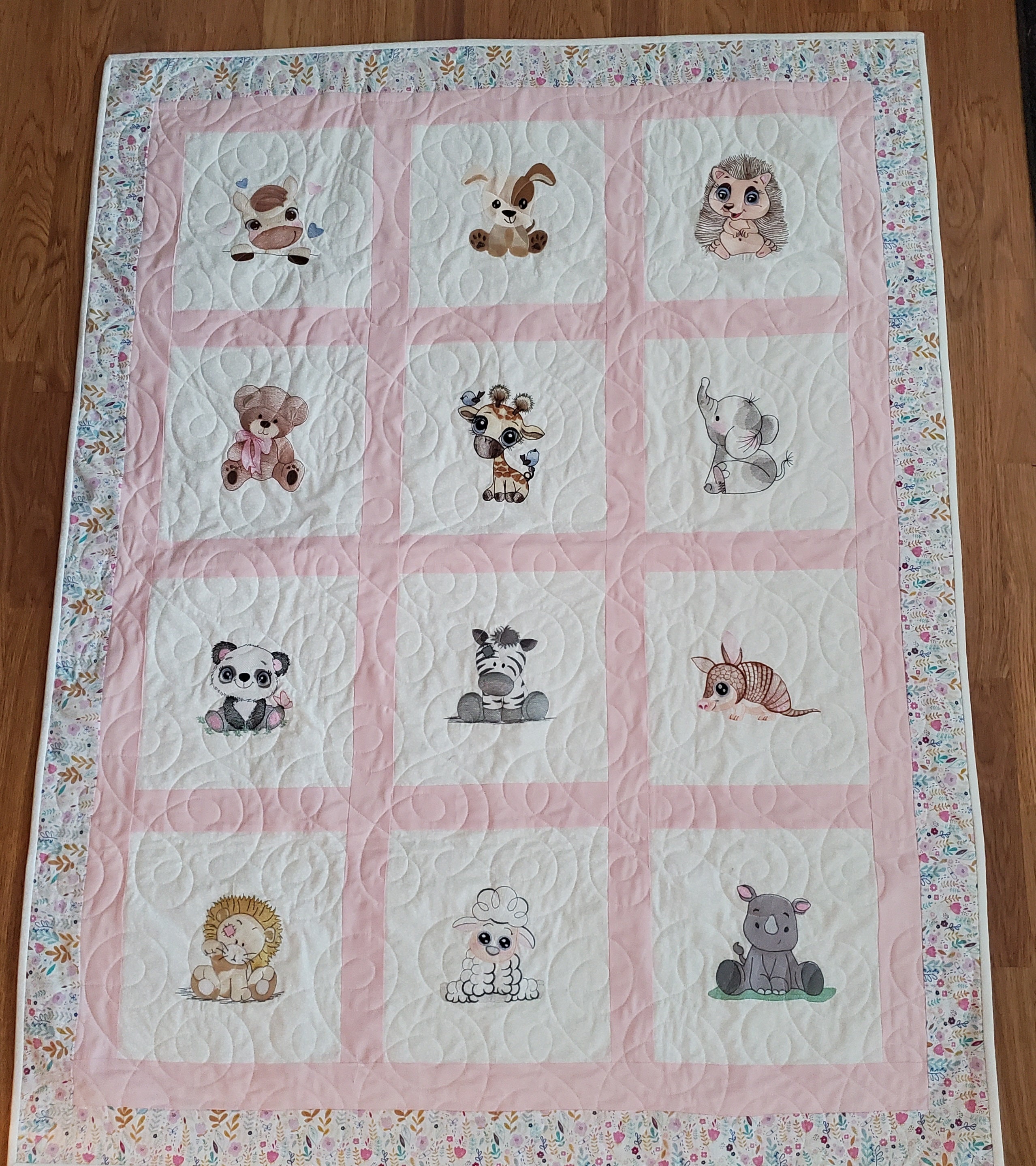 Baby Animals Baby Quilt - Etsy