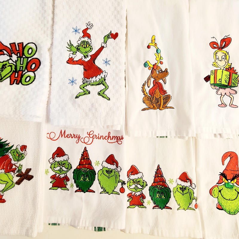 Grinch Towels - Etsy