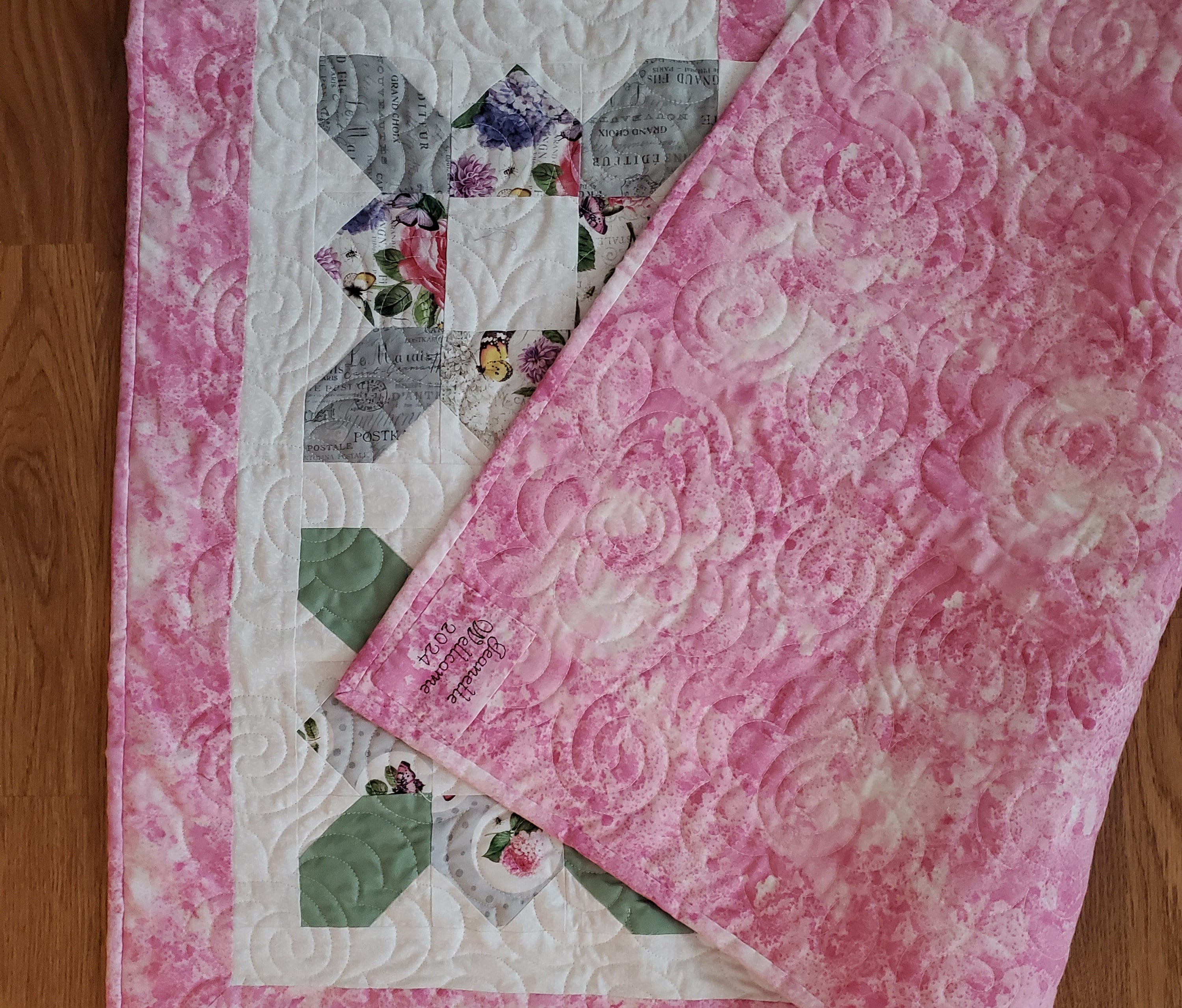 Pastel Prairie Flower Quilt - Etsy