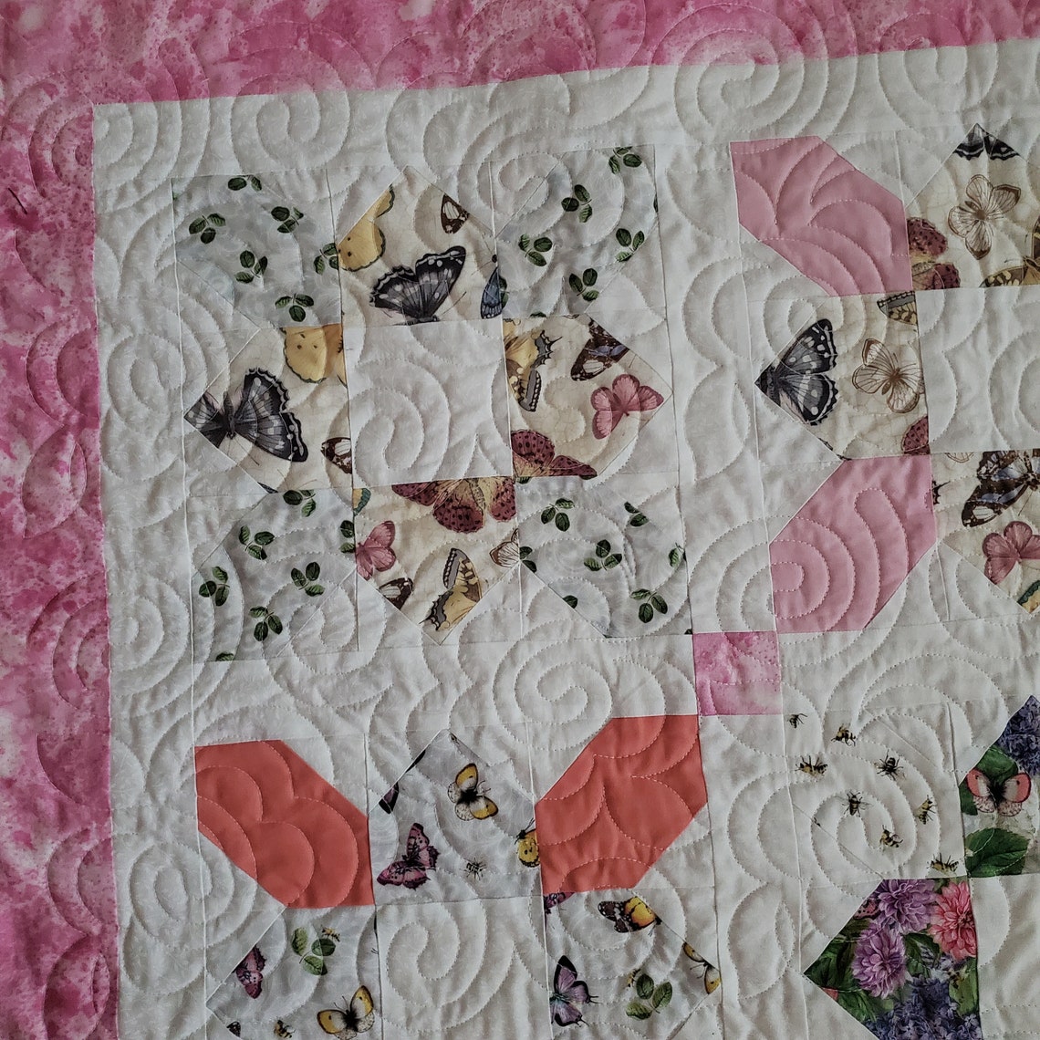 Pastel Prairie Flower Quilt - Etsy