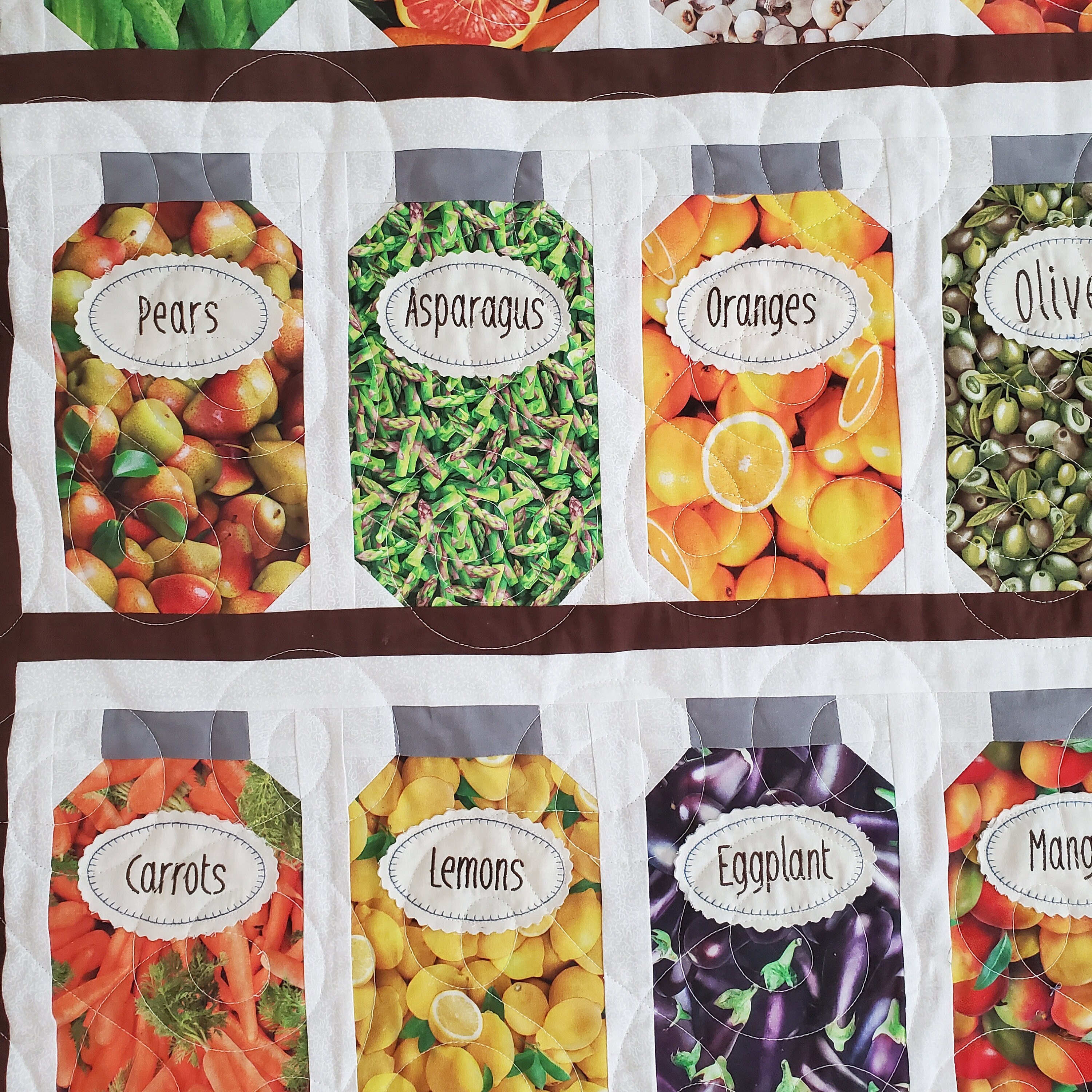 Jars of Veggies Quilt - Etsy