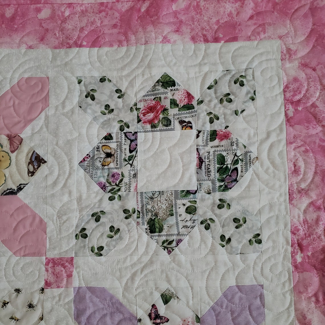 Pastel Prairie Flower Quilt - Etsy
