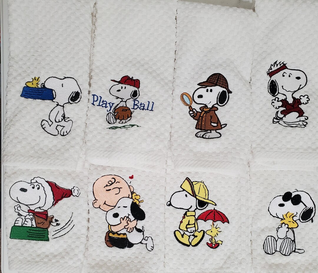 SNOOPY KITCHEN TOWEL - Etsy