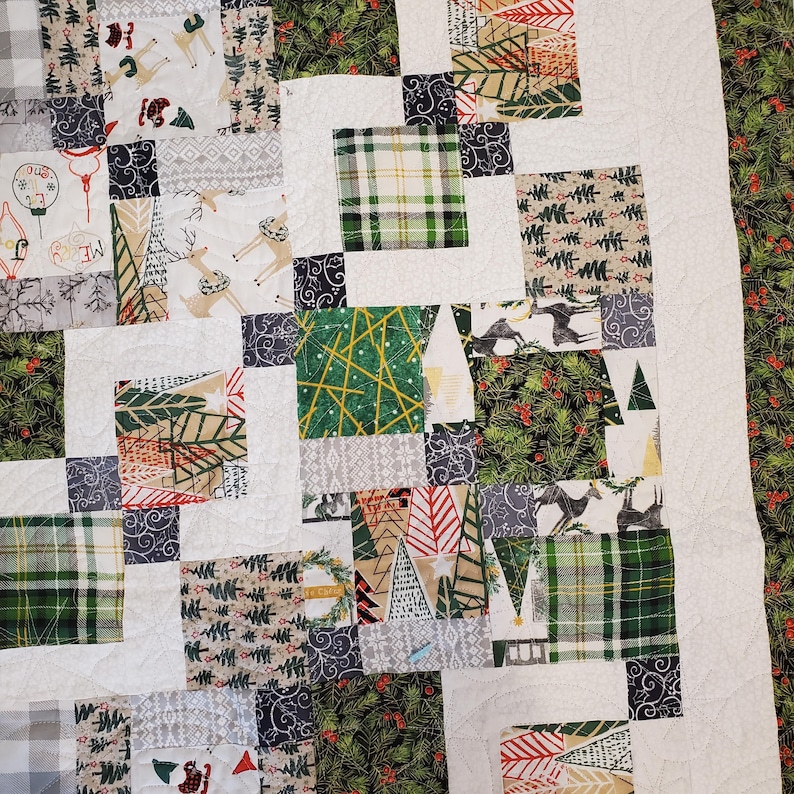 Disappearing Nine Patch Christmas Quilt - Etsy
