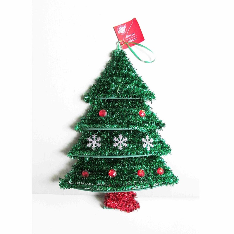 Vintage Tinsel Wall Tree - Etsy