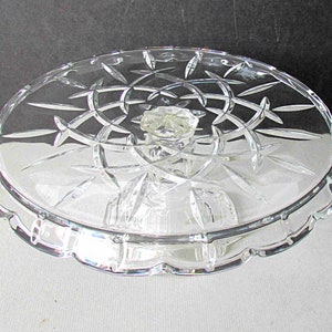 Vintage Elegant, Crystal Clear Glass, Lady Anne Cake Stand, 1831, Made ...