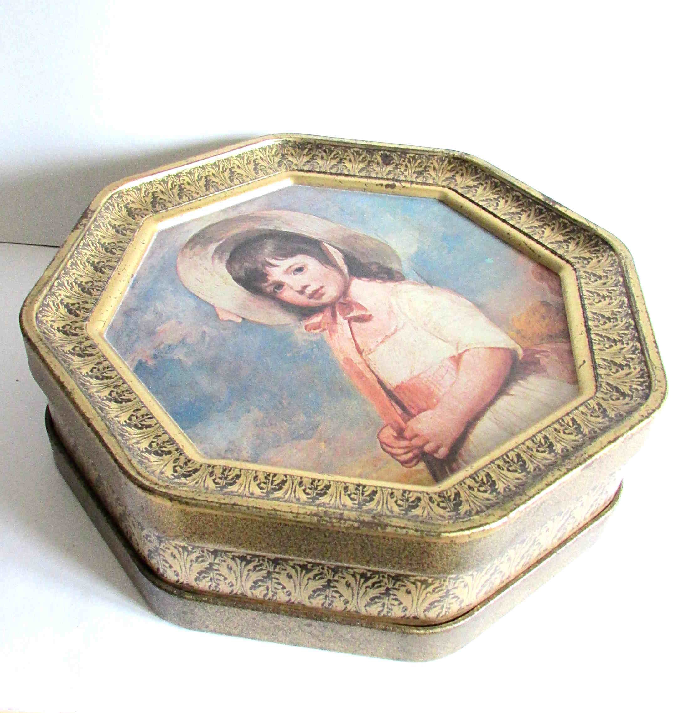 1960s Metal Octagonal Sunshine Biscuits Cookie Tin With - Etsy