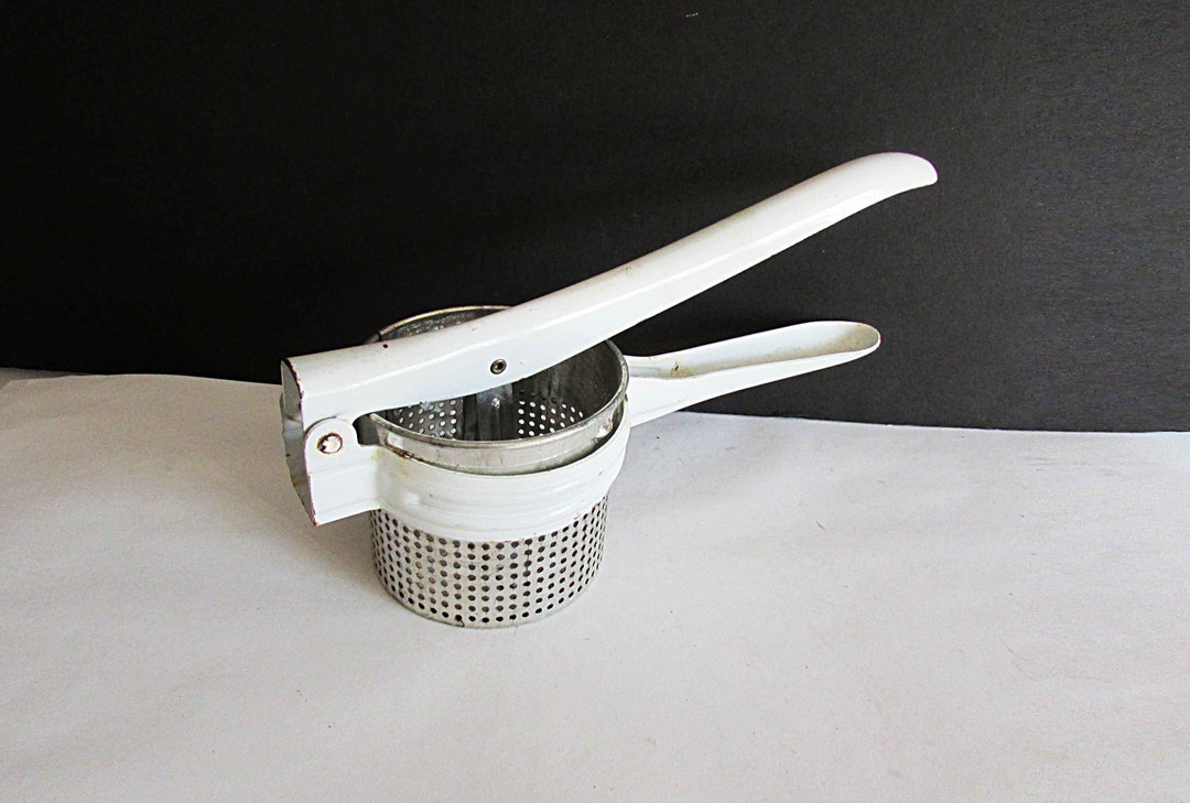 Vintage Potato Masher, Ricer, Hand Held Kitchen Utensil, Farm Primitive ...